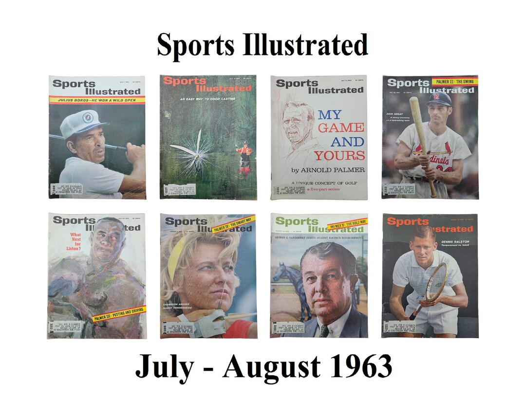 Sports Illustrated Magazines 1963 Jul-aug, Golf, Fly Fishing, Baseball ...