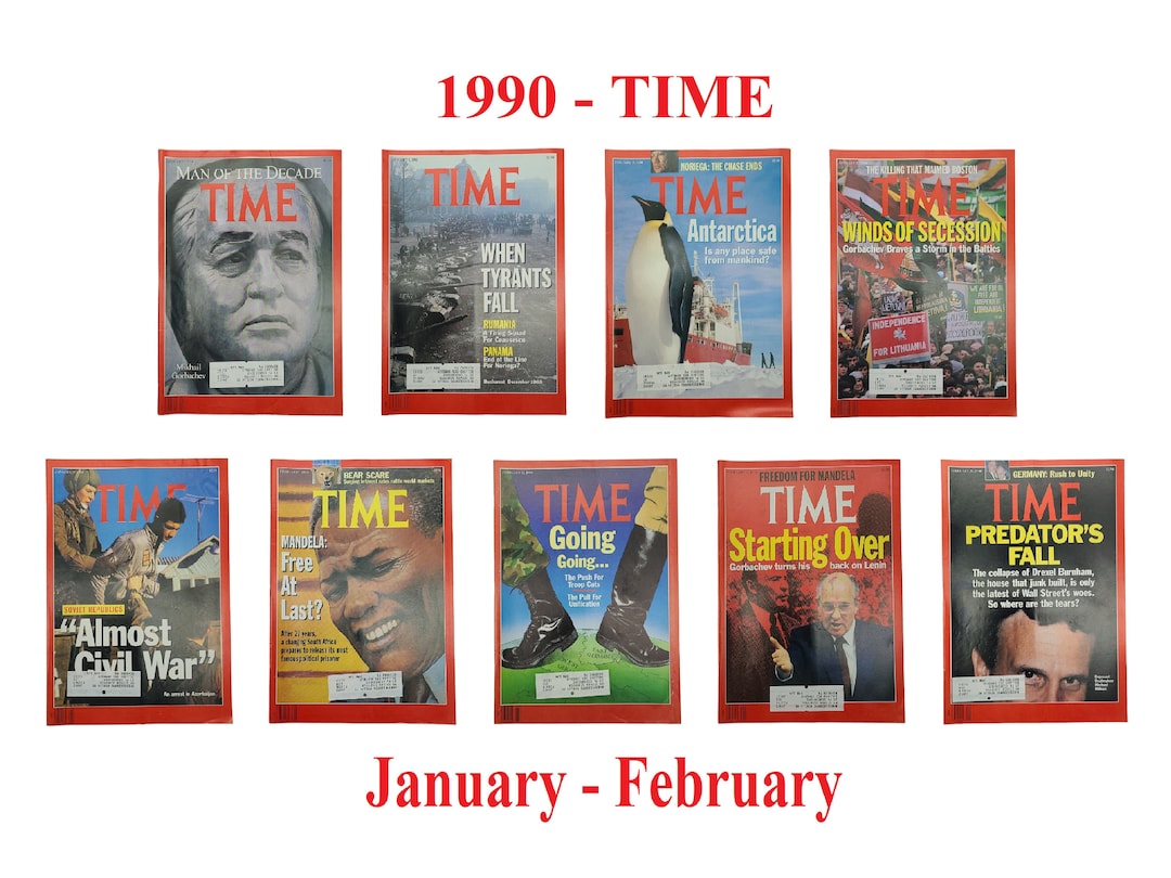 Choice of TIME Magazine – 1990 Jan-feb, Man of the Decade, Mikhail ...