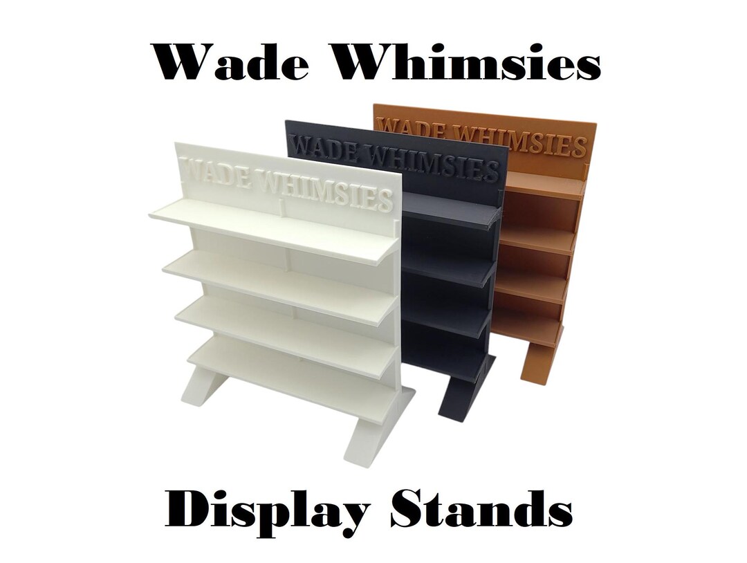 Display Stands for Wade Whimsies Figurines. Four Shelves to Easily ...