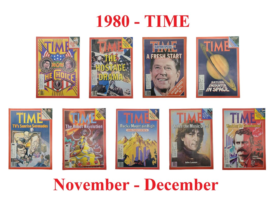 Choice of TIME Magazine – 1980 Nov-dec, Election, Ronald Reagan, Jimmy ...