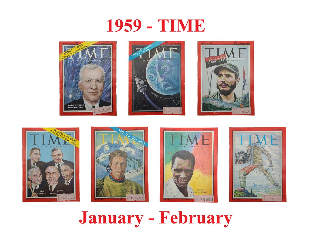 Choice of TIME Magazine – 1959 Jan-feb, General Electric, Atomic, Space ...