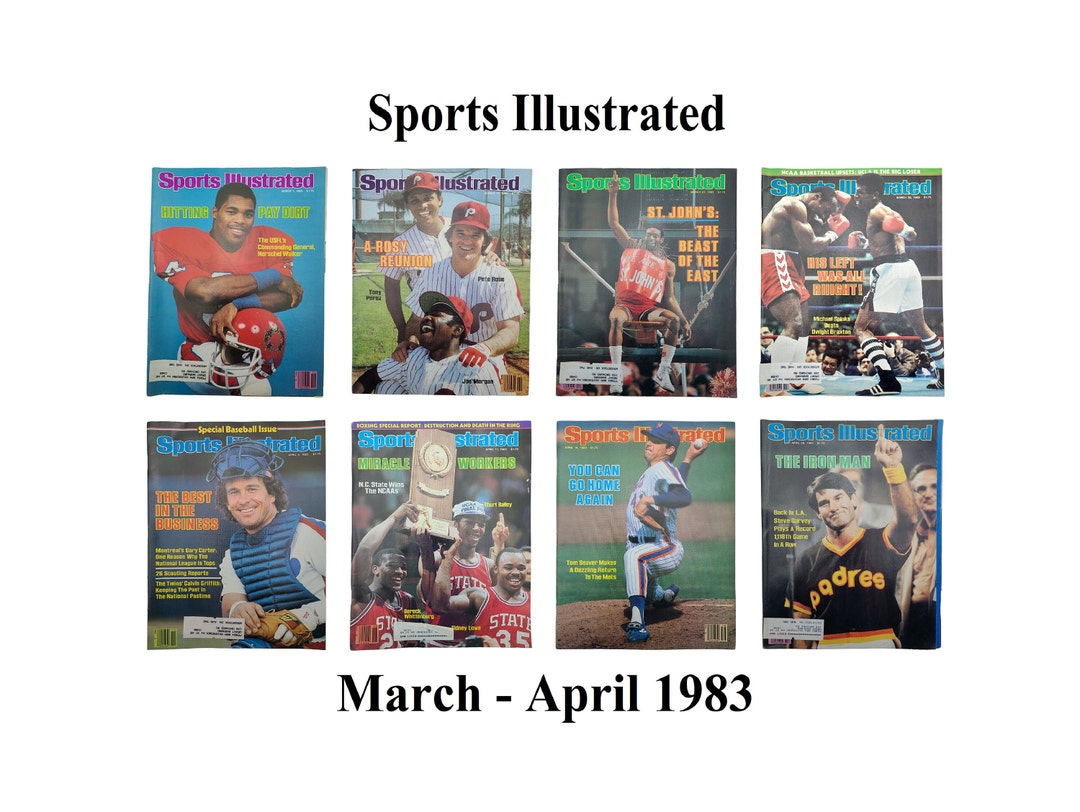 Sports Illustrated Magazines 1983 Mar-apr, Football, Baseball, Phillies ...