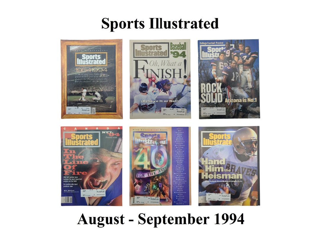 Sports Illustrated Magazines 1994 Aug-sep, 40th Anniversary Issue ...