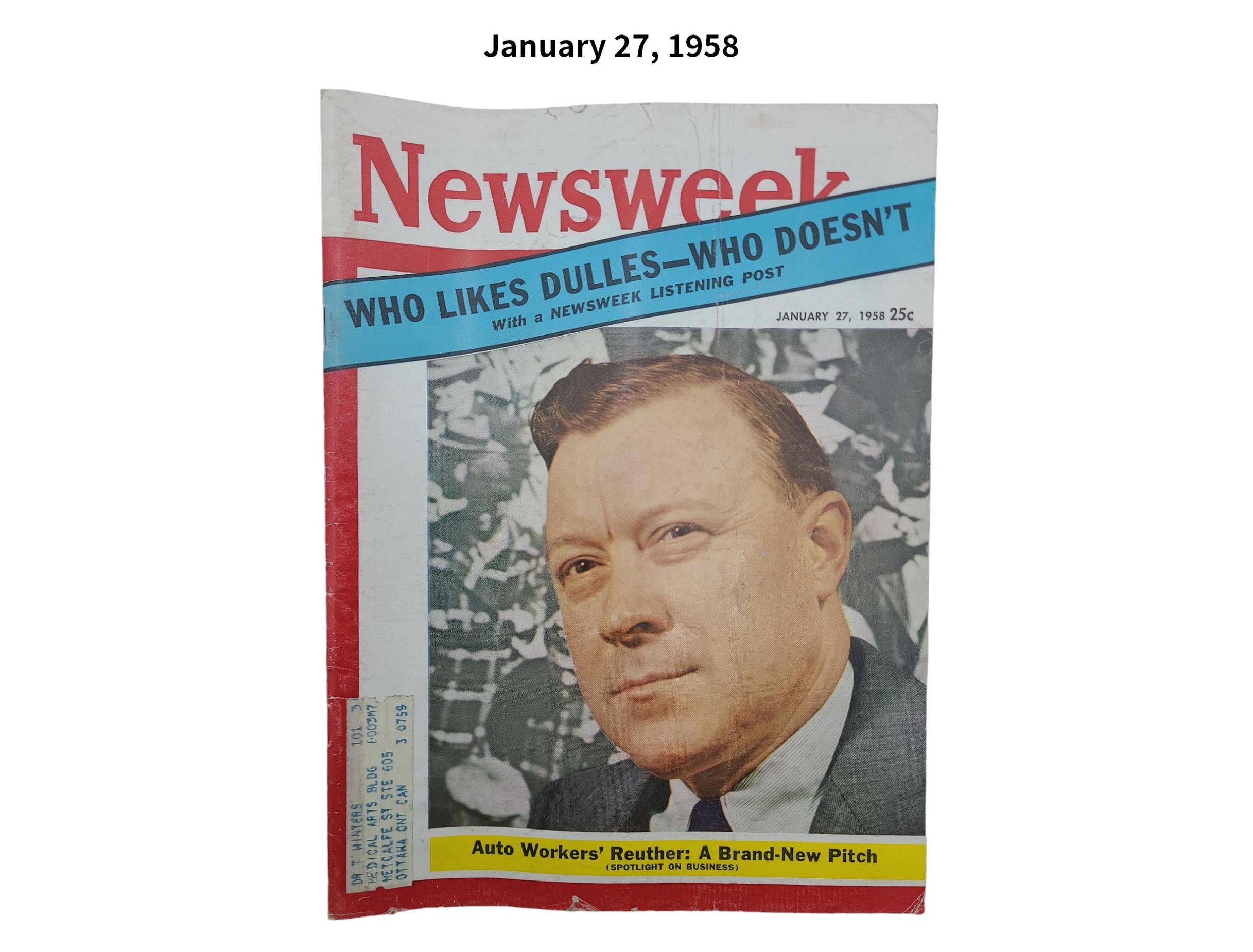 Newsweek Magazine - Choose From Original Vintage Issues From the 1950's ...