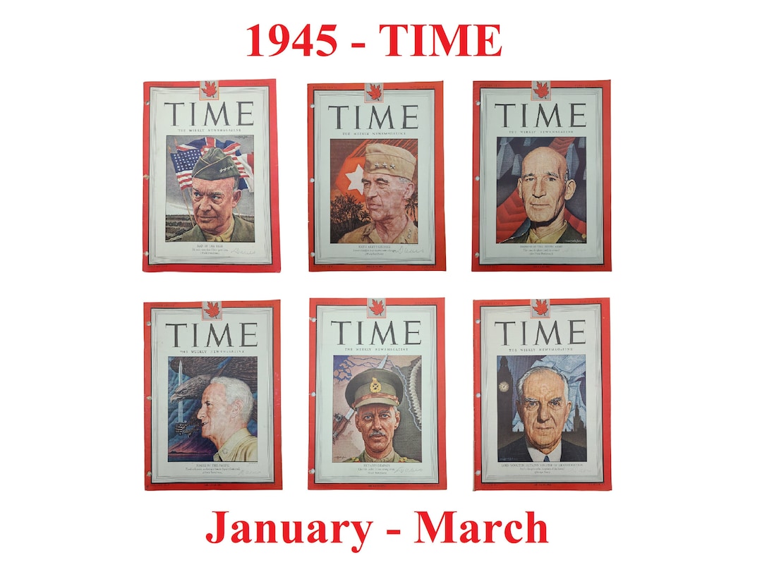 Choice of TIME Magazine – 1945 Jan-mar, Man of the Year, Army, WW2 ...