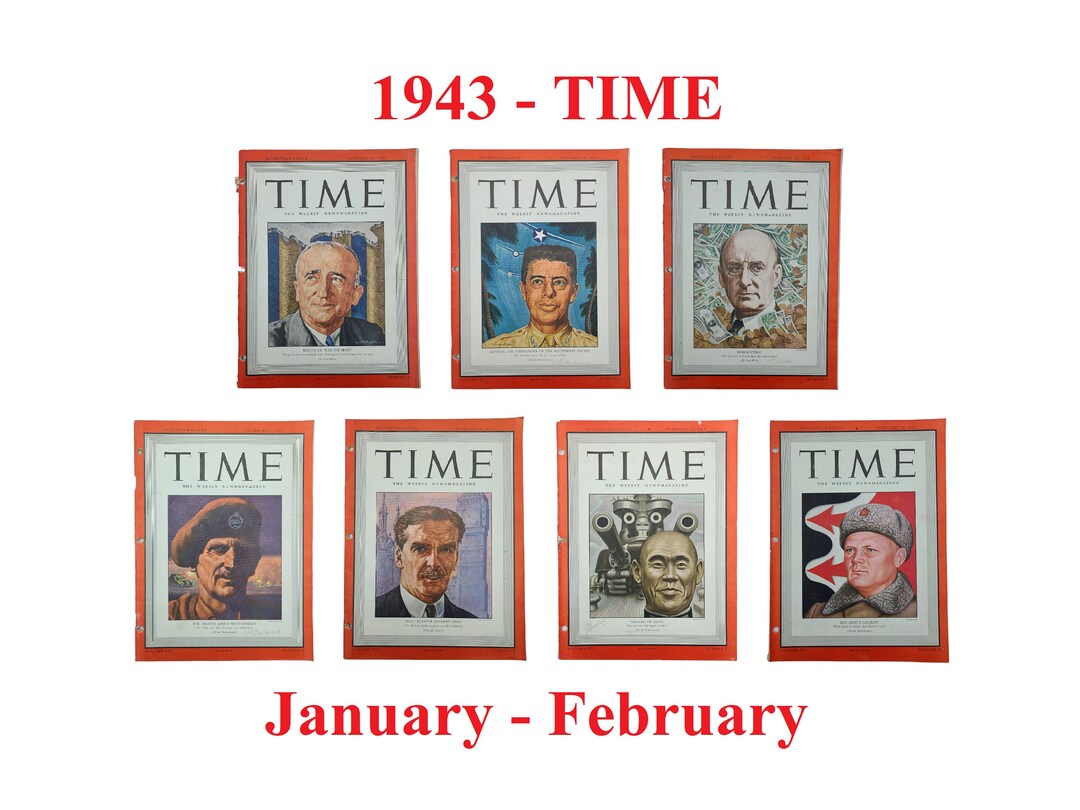 Choice of TIME Magazine – 1943 Jan-feb, War, Economy, WW2, Pacific, Air ...