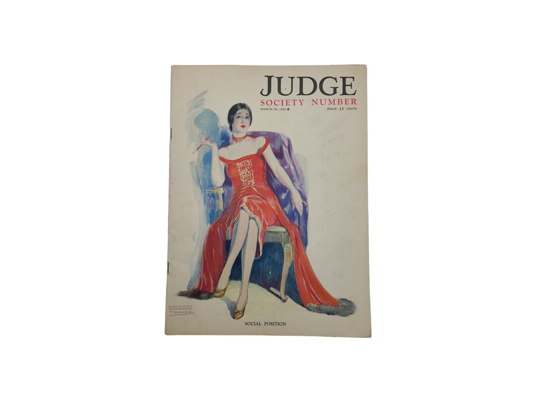 Judge Magazine Society Number March 28, 1925. Vintage Magazine, Wall ...