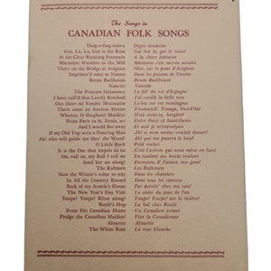 Canadian Folk Songs (old and New) Selected and Translated by J. Murray ...
