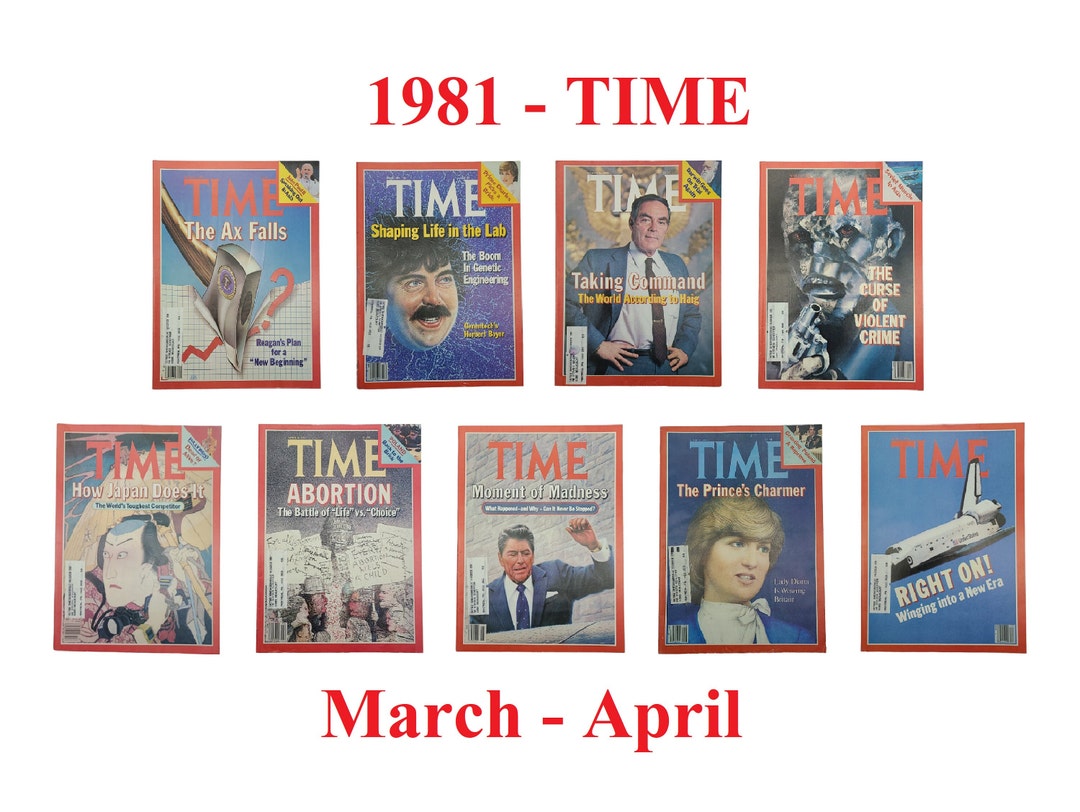 Choice of TIME Magazine – 1981 Mar-apr, Ronald Reagan, Genetics ...