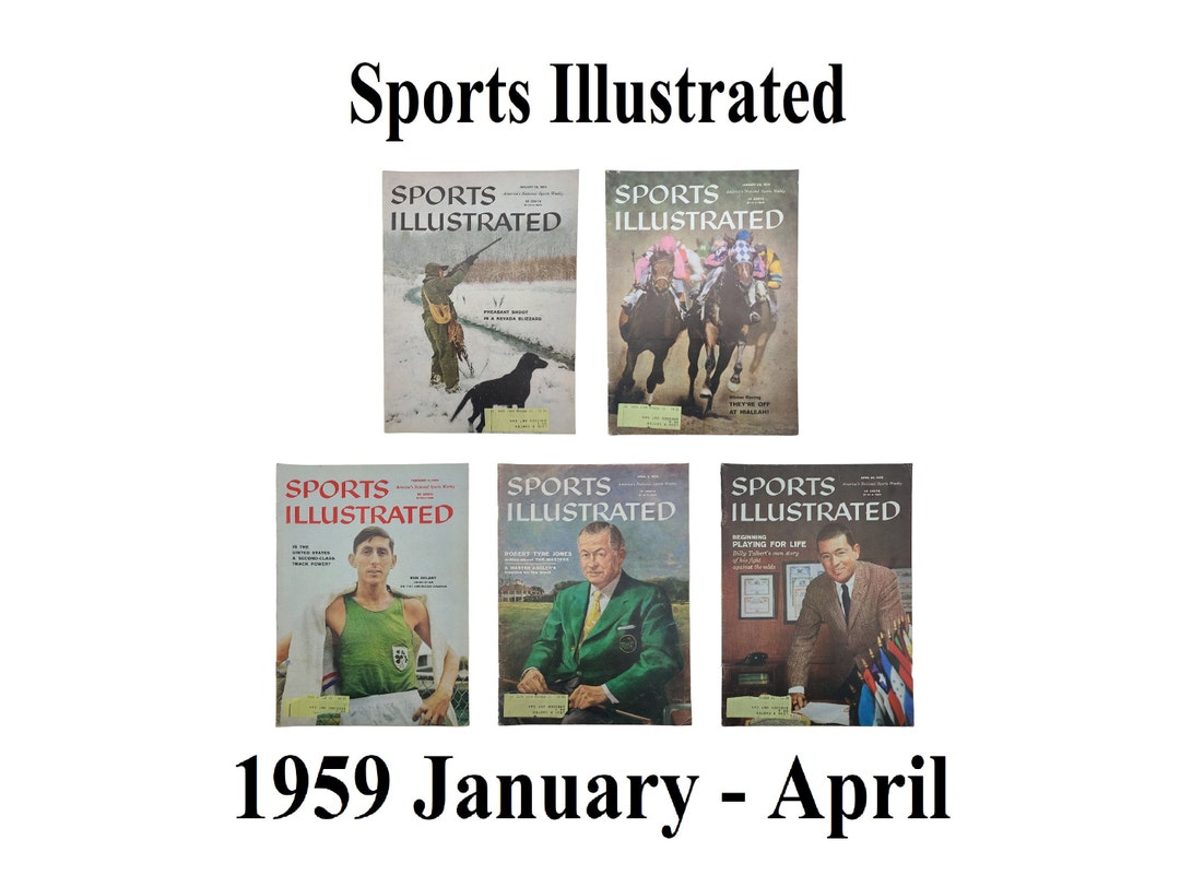 Sports Illustrated Magazines 1959 Jan-apr Nevada Blizzard - Etsy