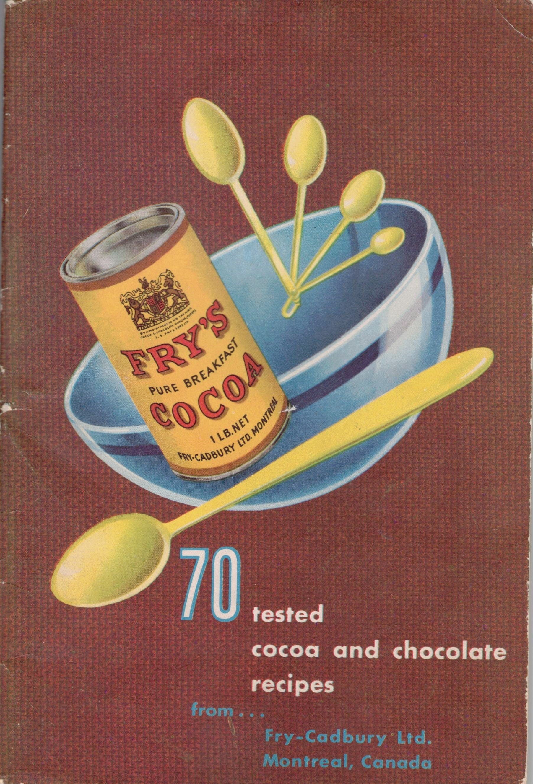 Fry's Cocoa 70 Tested Cocoa and Chocolate Recipes. - Etsy