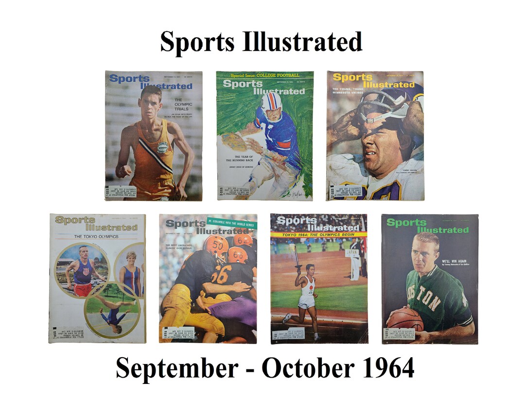 Sports Illustrated Magazines 1964 Sep-oct, Tokyo Olympics, College ...