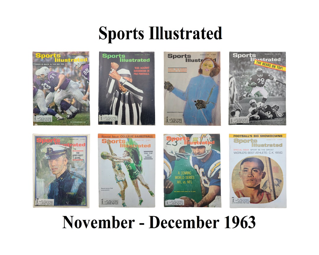 Sports Illustrated Magazines 1963 Nov-dec, Football, Skiing, Vermont ...