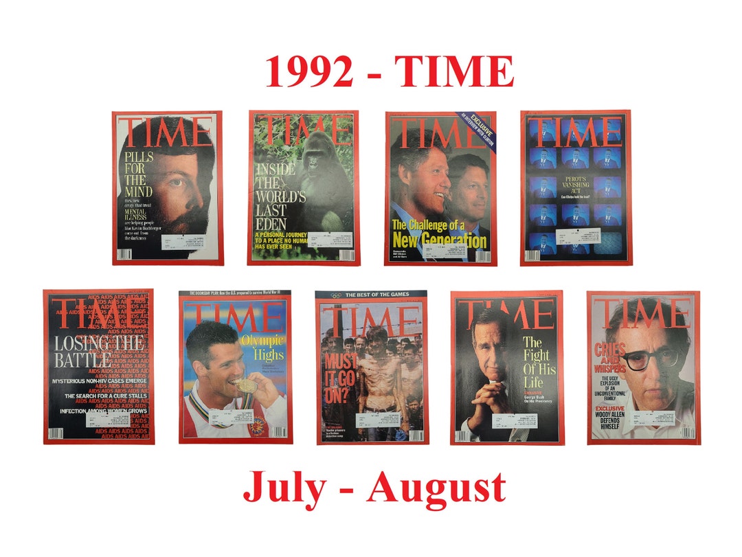 Choice of TIME Magazine – 1992 Jul-aug, Mental Illness, Africa, Clinton ...