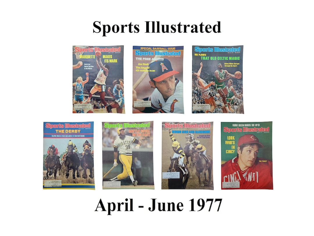 Sports Illustrated Magazines 1977 Apr-jun, Football, NFL, Basketball ...