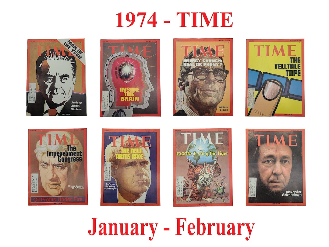 Choice of TIME Magazine – 1974 Jan-feb, Man of the Year, John Sirica ...