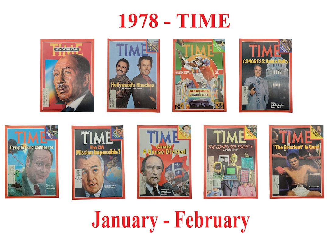 Choice of TIME Magazine – 1978 Jan-feb, Man of the Year, Anwar Sadat ...