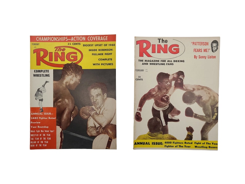 THE RING Boxing Magazines. Choice of Issues From 1948-1974. Robinson ...