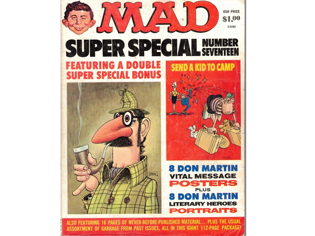 MAD Magazine Super Special Number seventeen, 1975. Featuring a Double ...