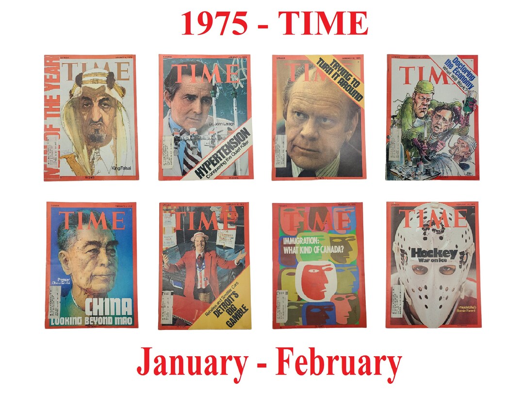 Choice of TIME Magazine 1975 Jan-feb, Man of the Year, King Faisal ...