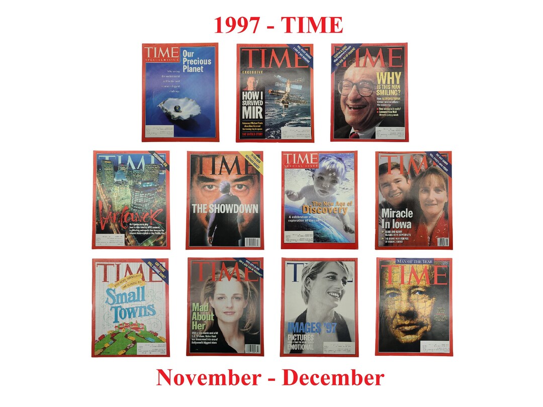 Choice of TIME Magazine – 1997 Nov-dec, Man of the Year, Planet, Space ...