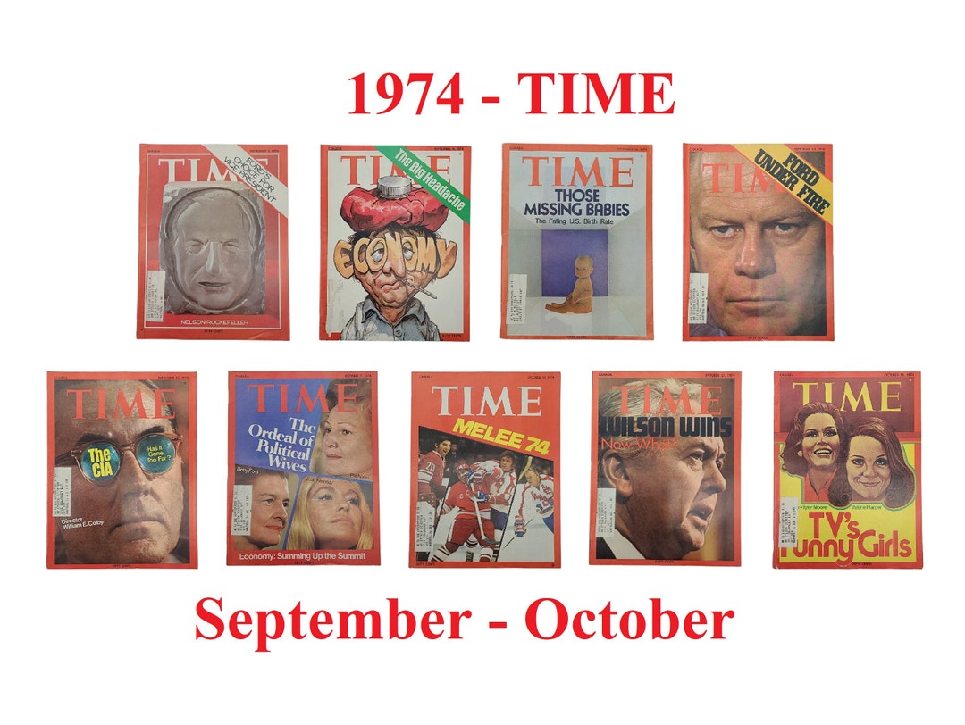 Choice of TIME Magazine – 1974 Sep-oct, Rockefeller, Economy, Babies ...