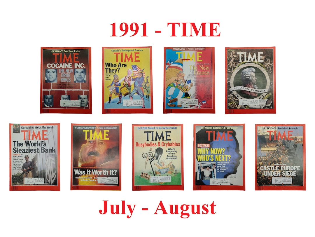 Choice of TIME Magazine 1991 Jul-aug, Columbia, Drugs, Americans ...