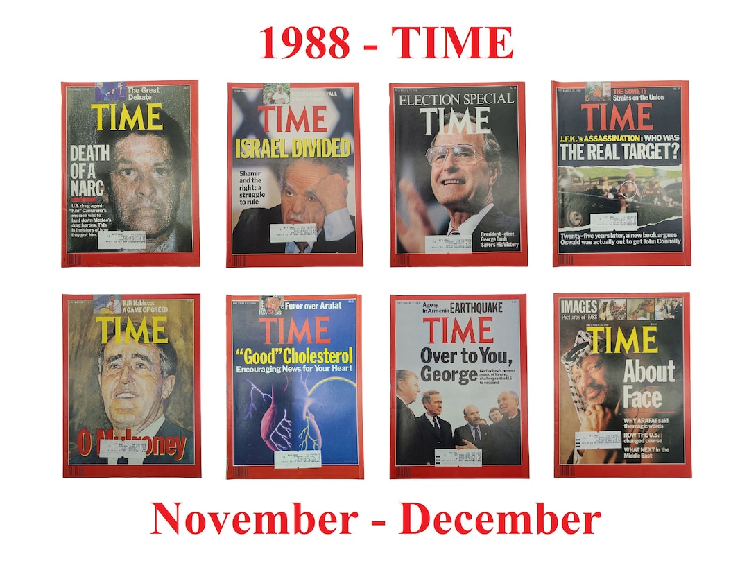 Choice of TIME Magazine – 1988 Nov-dec, Kiki Camarena, Israel, George ...