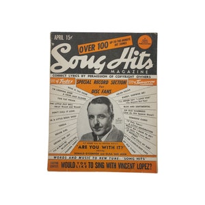 Song Hits Magazines - Lot of 8 Vintage Music Magazines, 1948-1972. Song ...