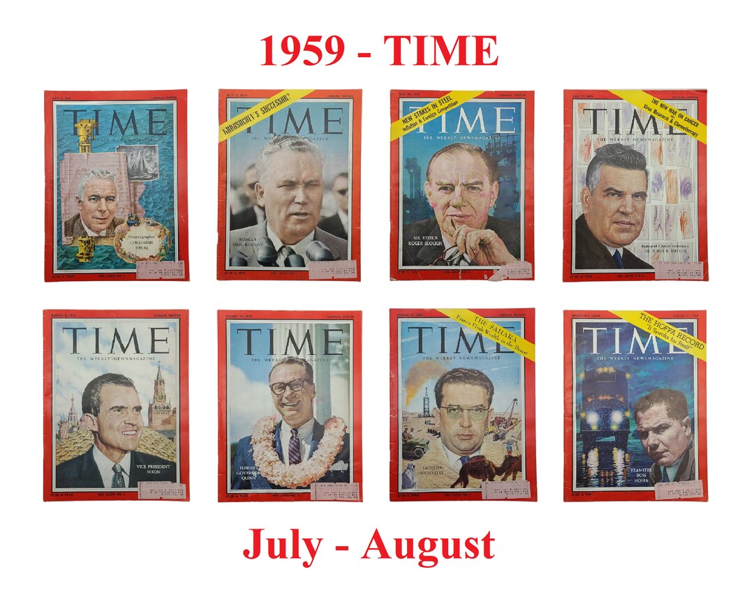 Choice of TIME Magazine – 1959 Jul-aug, Oceanography, Russia, US Steel ...