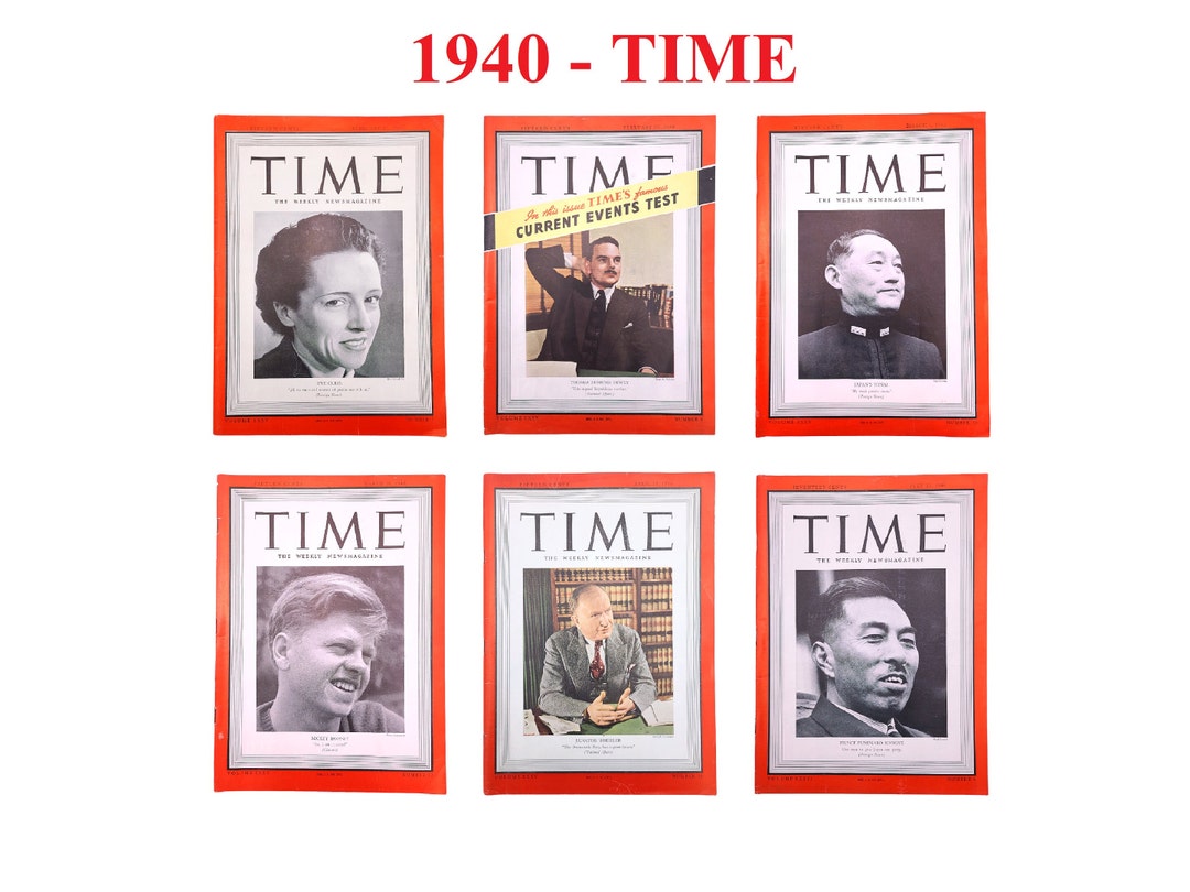 Choice of TIME Magazine 1940, World War, WW2, Eve Curie, Thomas Dewey ...