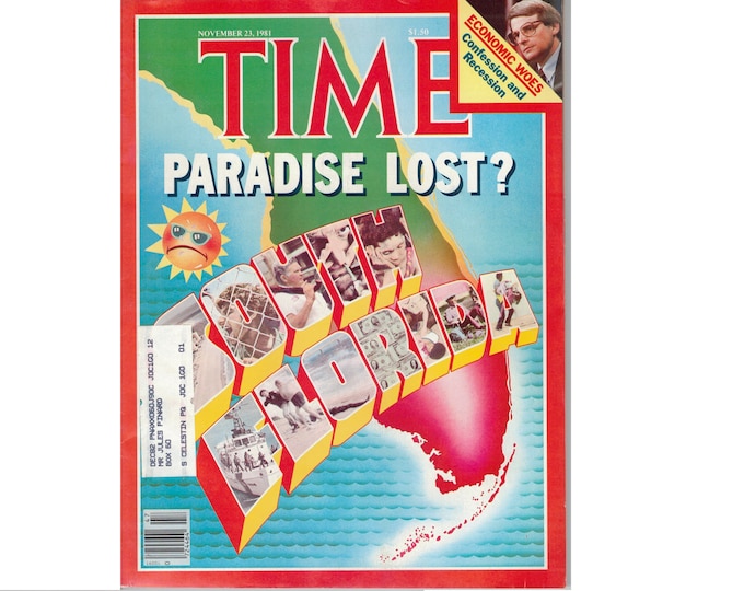 Time Magazine "paradise Lost?" South Florida on the Cover, November 23 ...