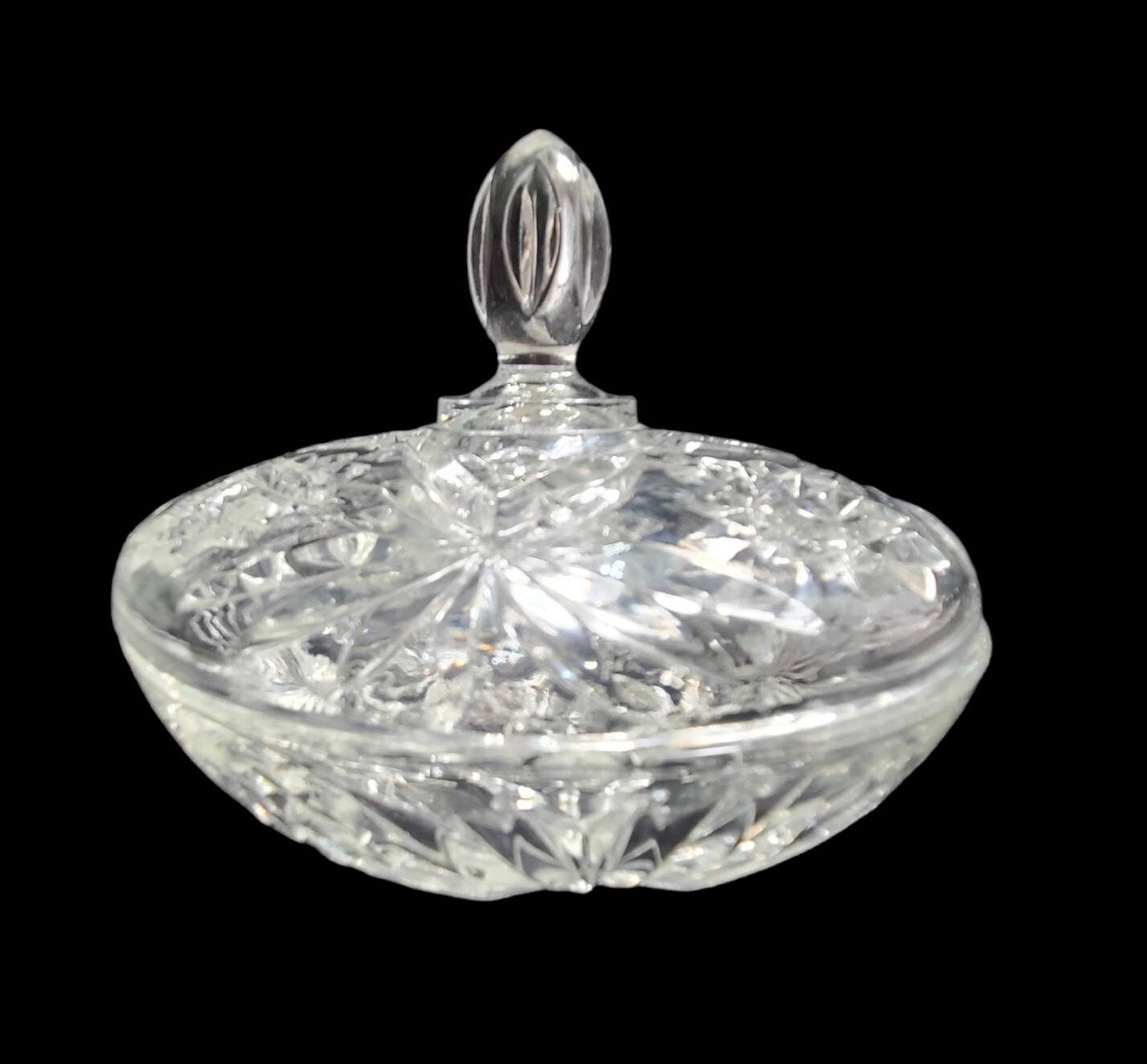 Star of David/fan Pattern Early American Prescut Glass Most Likely ...