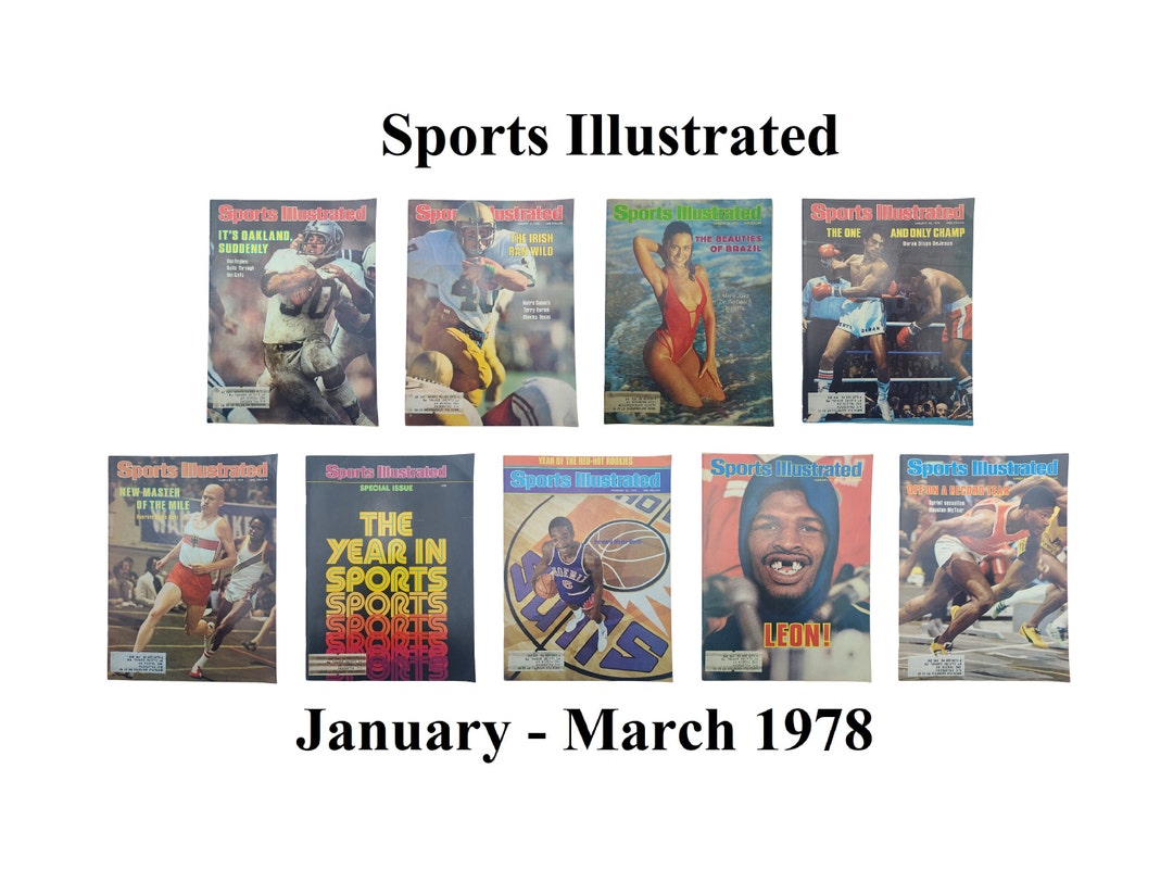Sports Illustrated Magazines 1978 Jan-mar, Football, Oakland, Notre ...