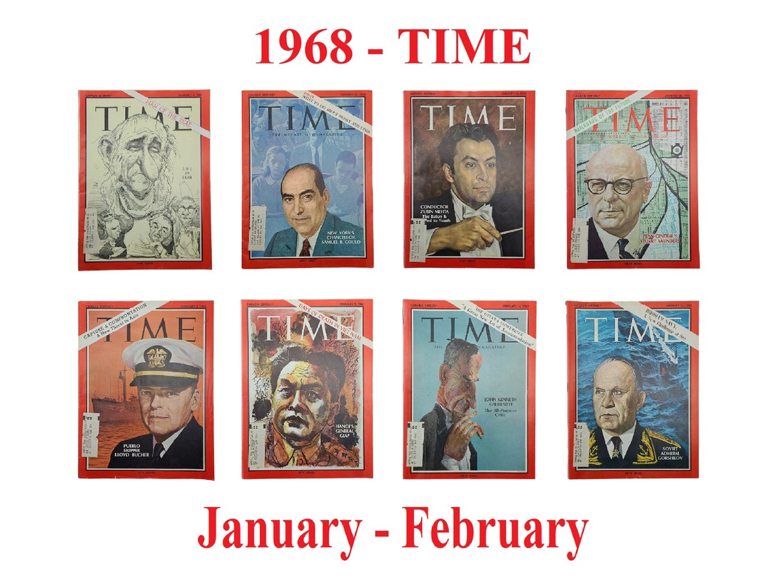 Choice of TIME Magazine – 1968 Jan - Feb, Man of the Year, L.B.J., New ...