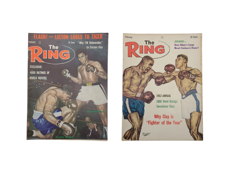 THE RING Boxing Magazines. Choice of Issues From 1948-1974. Robinson ...