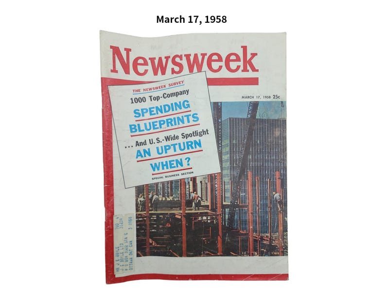 Newsweek Magazine - Choose From Original Vintage Issues From the 1950's ...