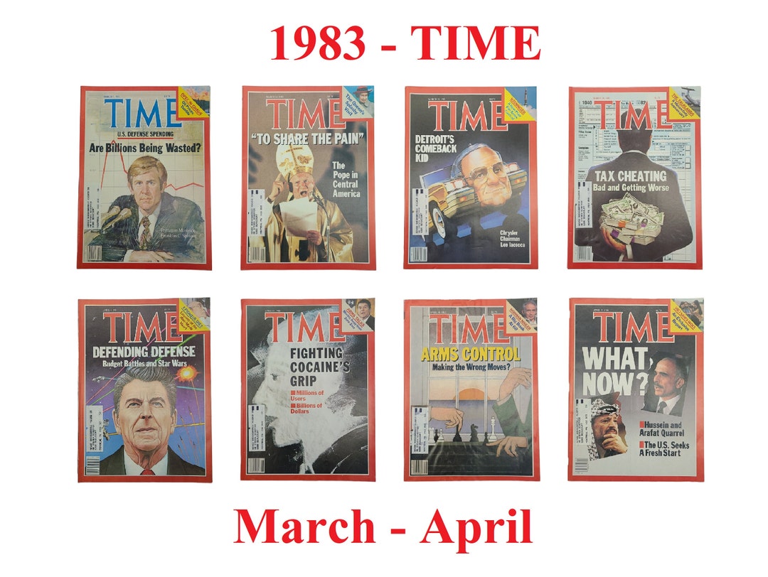 Choice of TIME Magazine – 1983 Mar-apr, Pentagon, Pope, Lee Iacocca ...