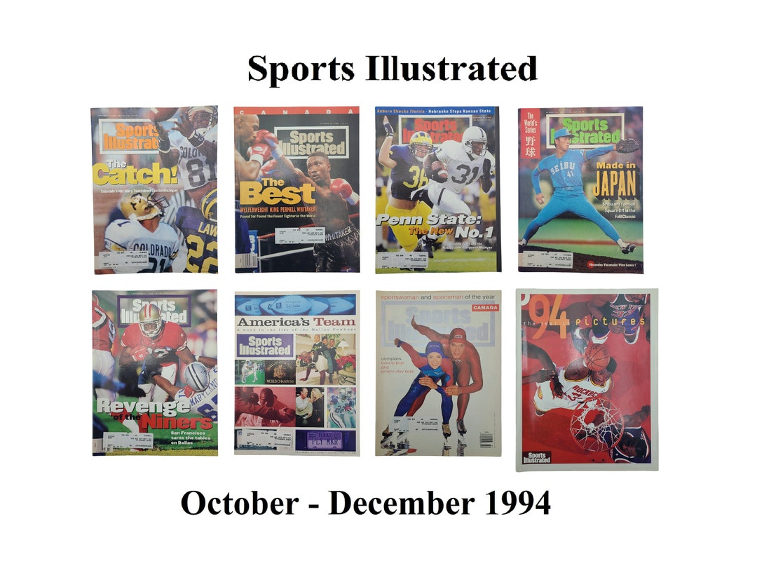 Sports Illustrated Magazines 1994 Oct-dec, Football, Colorado, Penn ...