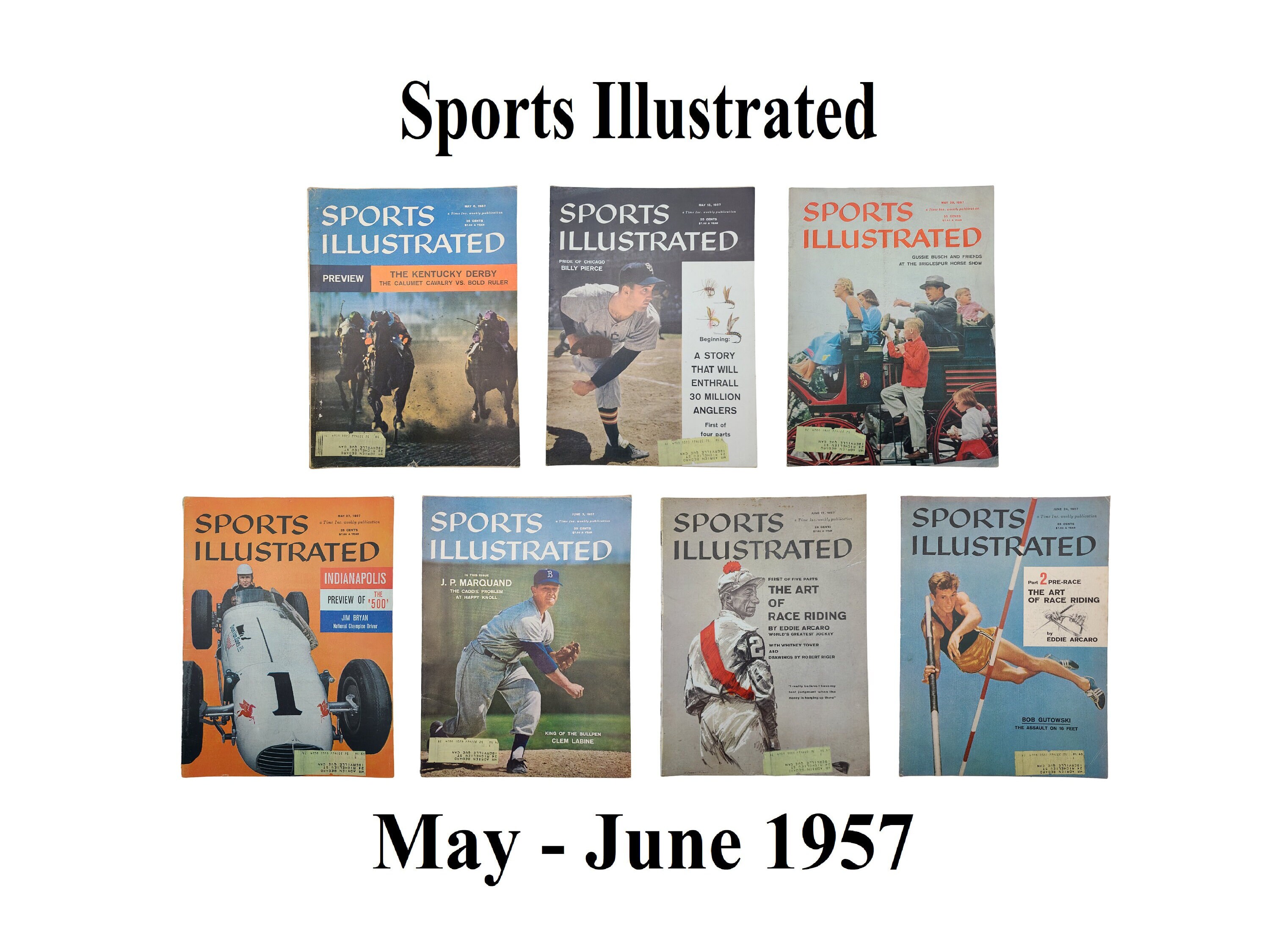 Sports Illustrated Magazines 1957 May-jun, Kentucky Derby, Horse Racing ...