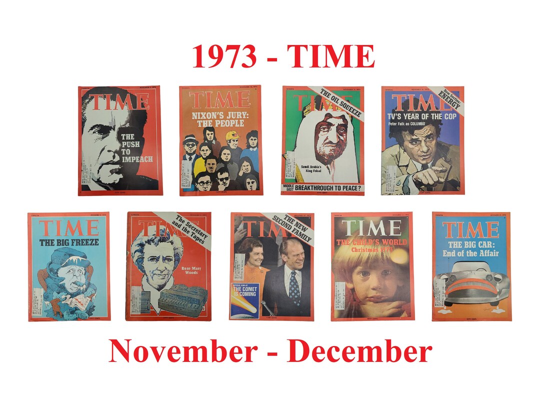 Choice of TIME Magazine – 1973 Nov-dec, Nixon, King Feisal, Saudi ...