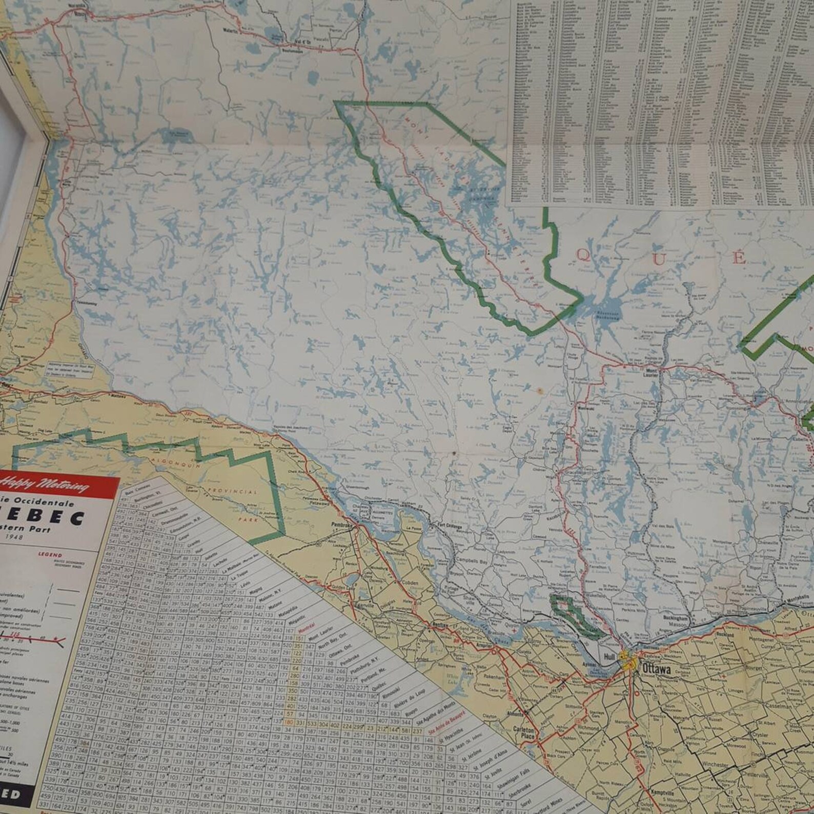 Vintage 1948 Imperial Oil Map of Quebec With Enlargements of | Etsy