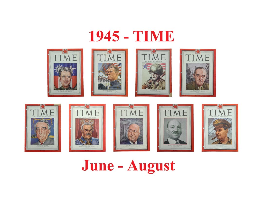 Choice of TIME Magazine – 1945 Jun-aug, Military, China, West Point, GI ...