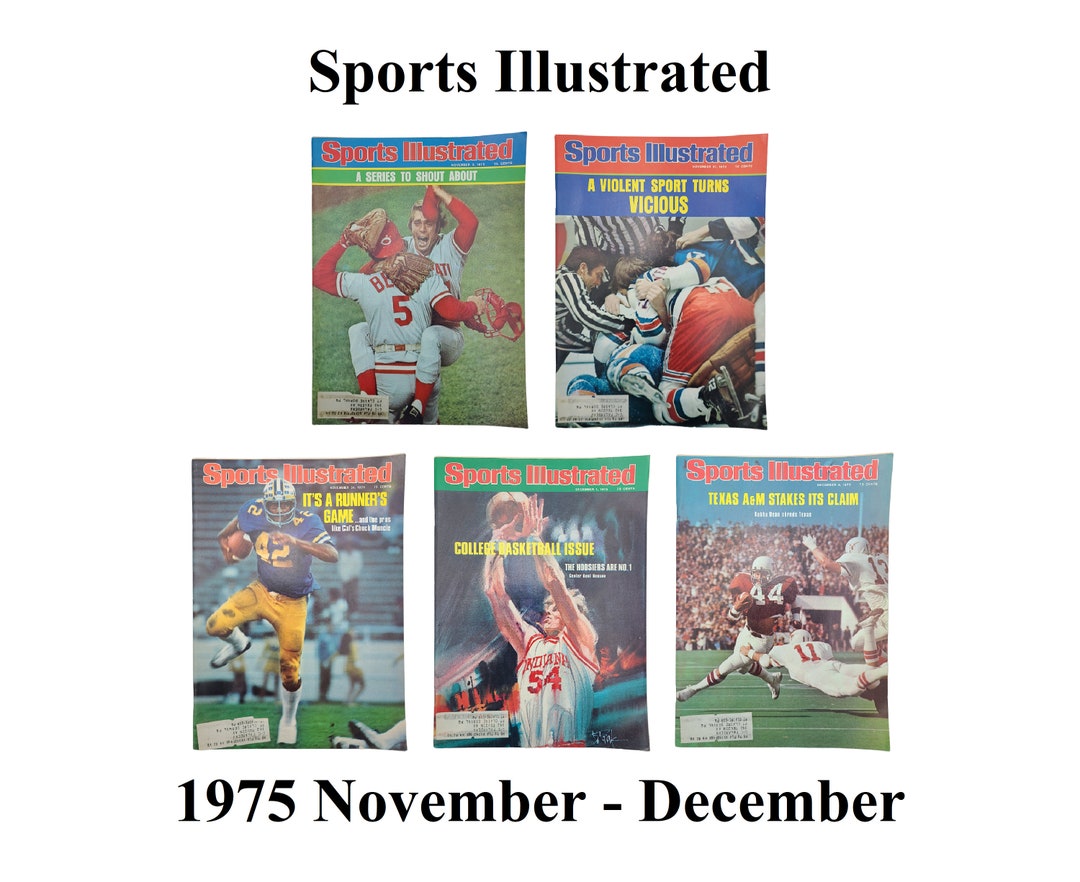 Sports Illustrated Magazines 1975 Nov-dec, Texas, Football, Basketball ...