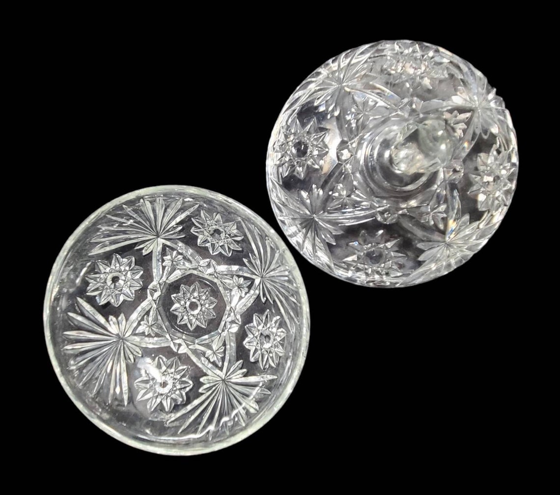 Star of David/fan Pattern Early American Prescut Glass Most Likely ...