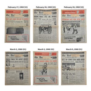 The Hockey News - Choice of Original 1968 Issue. Sports History ...