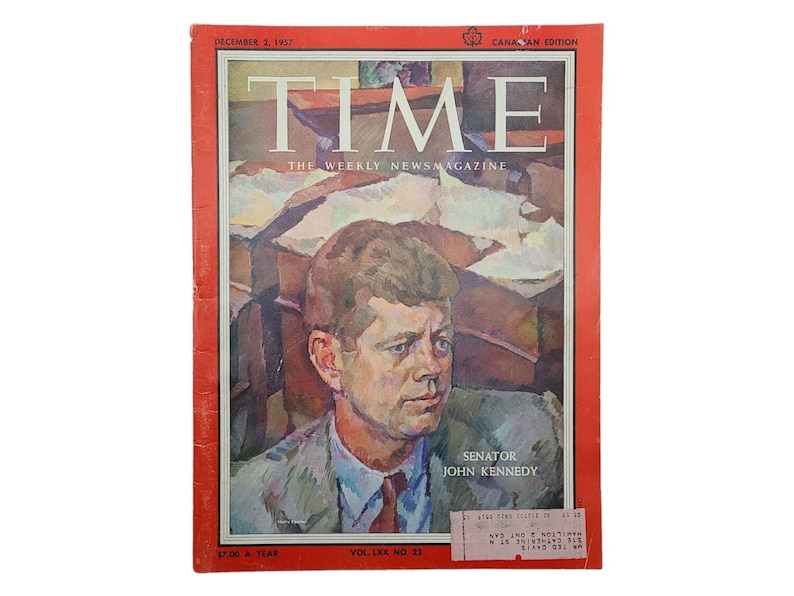 Choice of TIME Magazine – 1957 Dec, John Kennedy, Richard Nixon, NATO ...