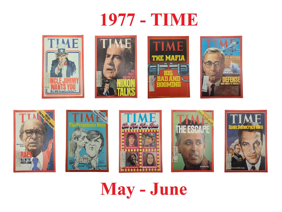 Choice of TIME Magazine – 1977 May-jun, Jimmy Carter, President Nixon ...