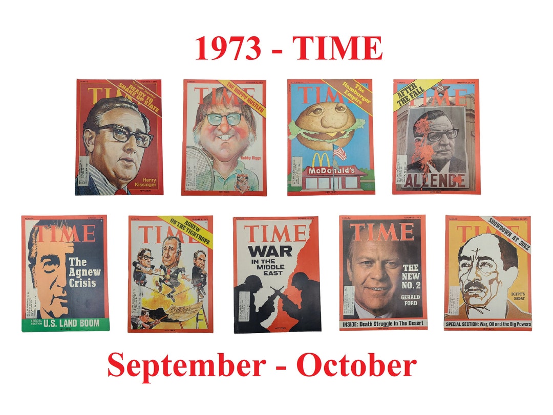 Choice of TIME Magazine 1973 Sep-oct, Henry Kissinger, Mcdonald's ...
