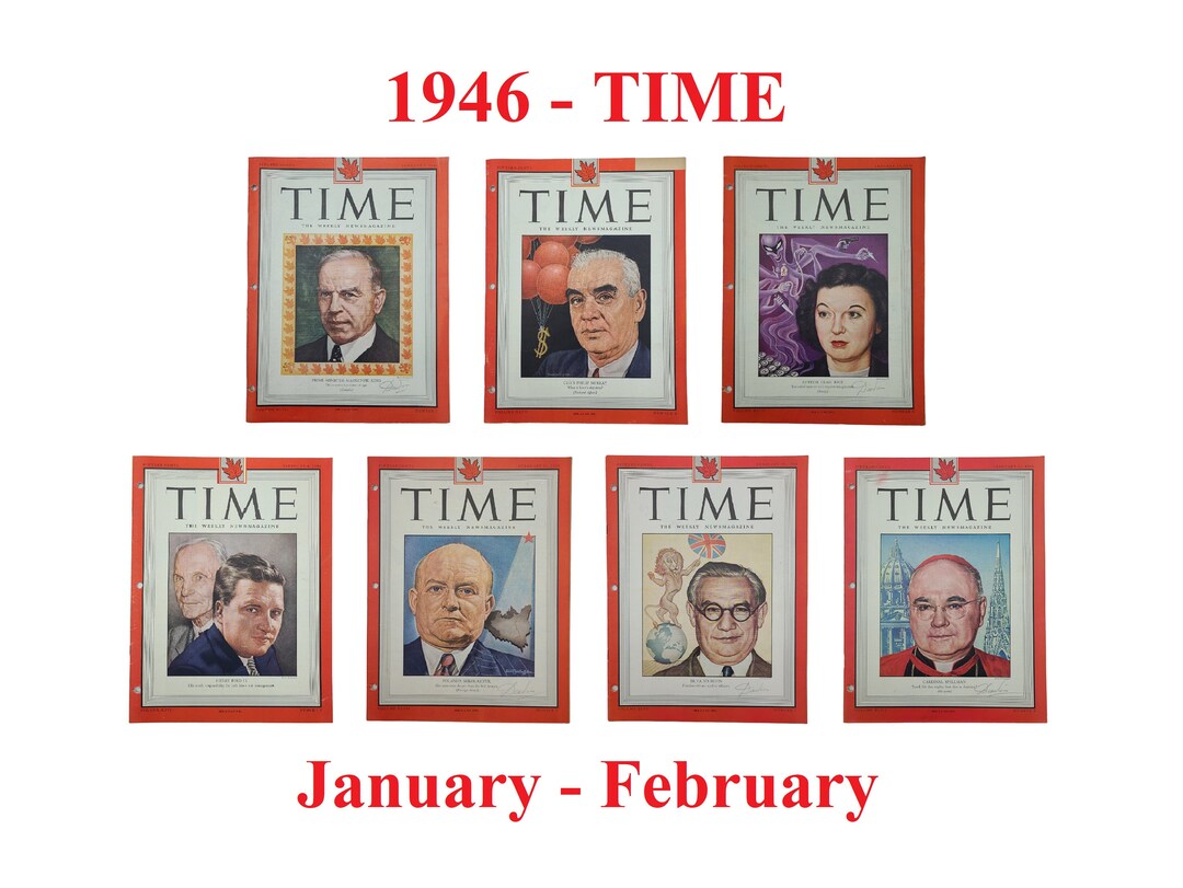 Choice of TIME Magazine – 1946 Jan-feb, Prime Minister, Canada, Author ...